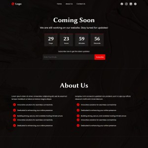 Coming Soon Page Web Design - TemplateOnWeb