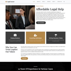 Lawyer Website Template - TemplateOnWeb