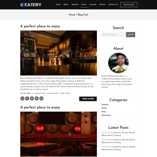 Fast food website template free download - TemplateOnWeb Fast food website template free download - TemplateOnWeb