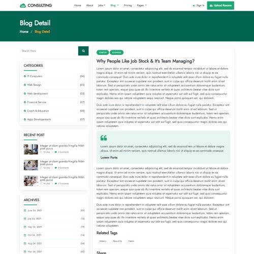 IT Consulting Services Website Template