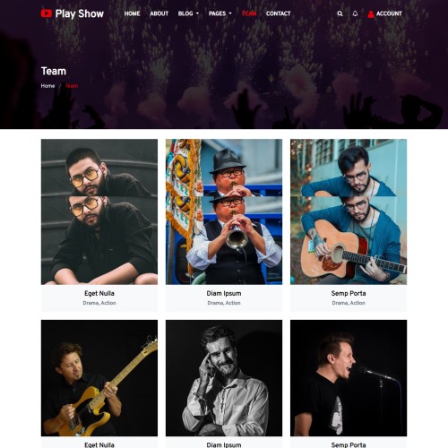 Movie Trailer Website Template - TemplateOnWeb