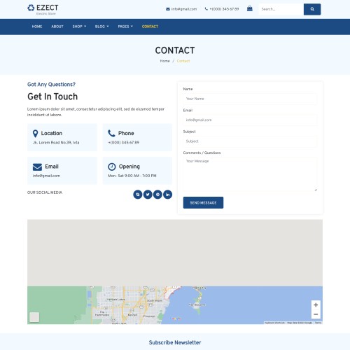 Electronic Shop Website Template Free Download - TemplateOnWeb