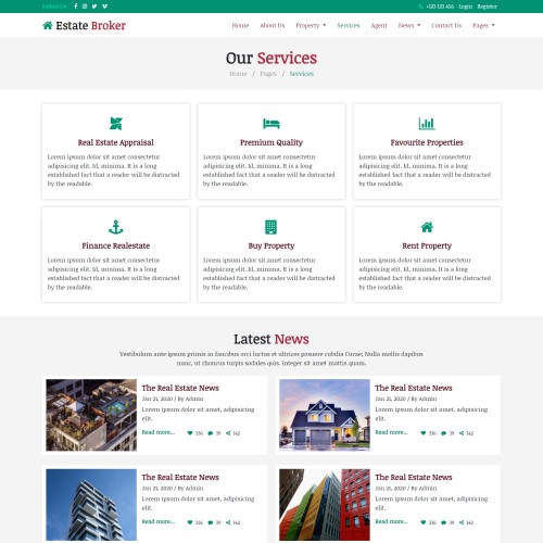 Realtor Website Template - TemplateOnWeb