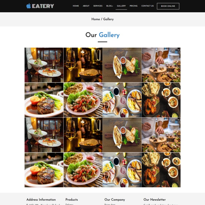 Fast food website template free download - TemplateOnWeb